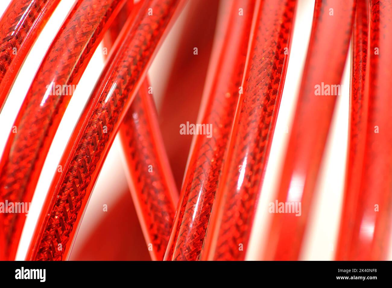 Red hot power cable stock photo Stock Photo - Alamy