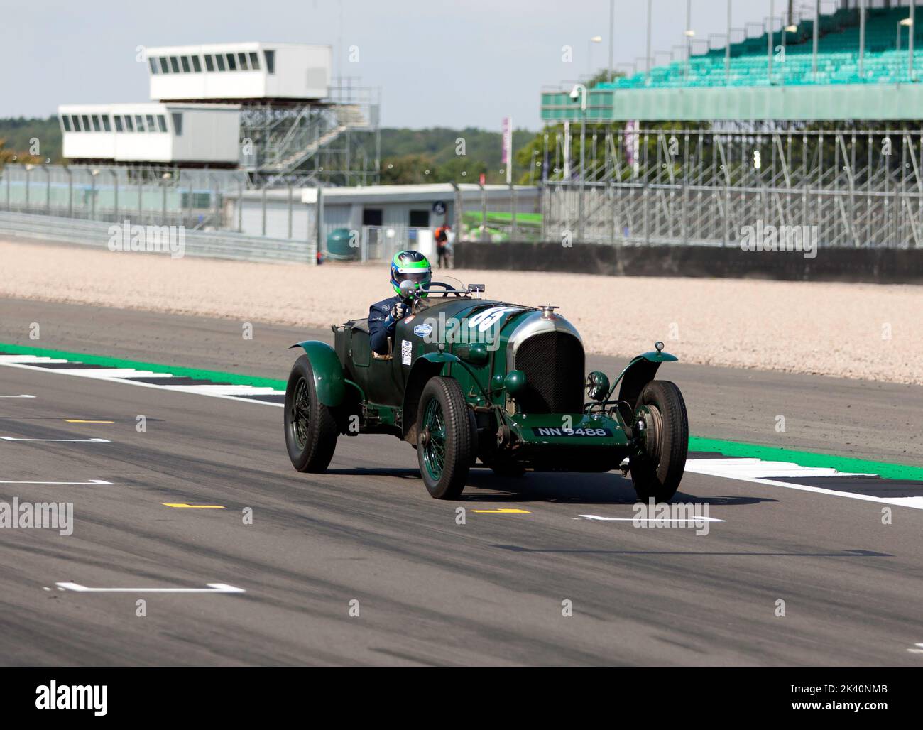 James Morley driving his Green, 1927, Bentley 3/4½, during the MRL Pre ...