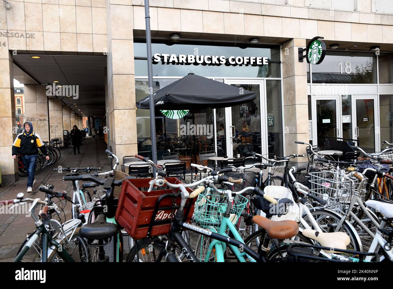Copenhagen /Denmark/29 September 2022/ Seattle chain starbucks coffee ...