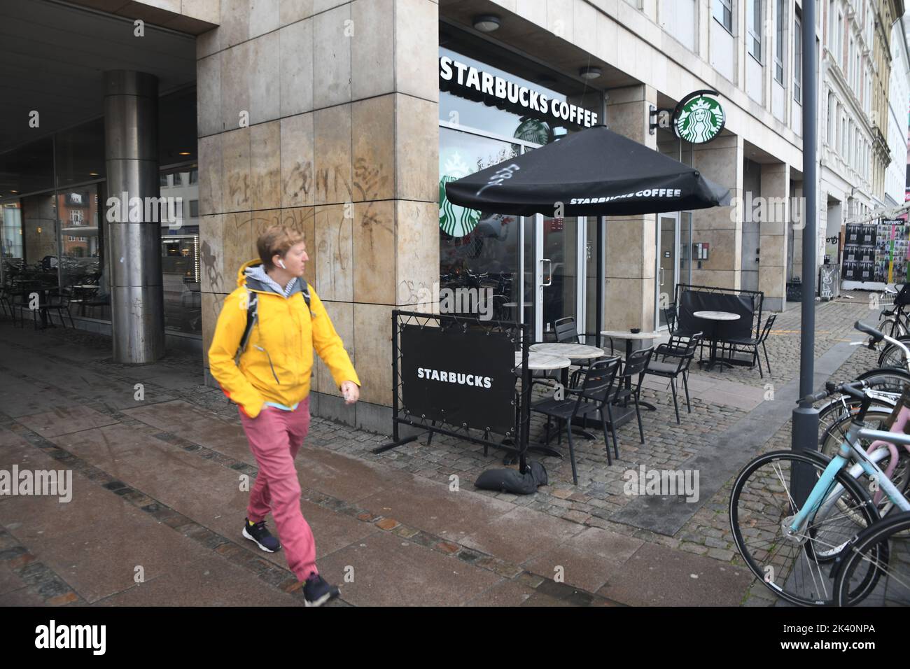 Copenhagen /Denmark/29 September 2022/ Seattle chain starbucks coffee ...