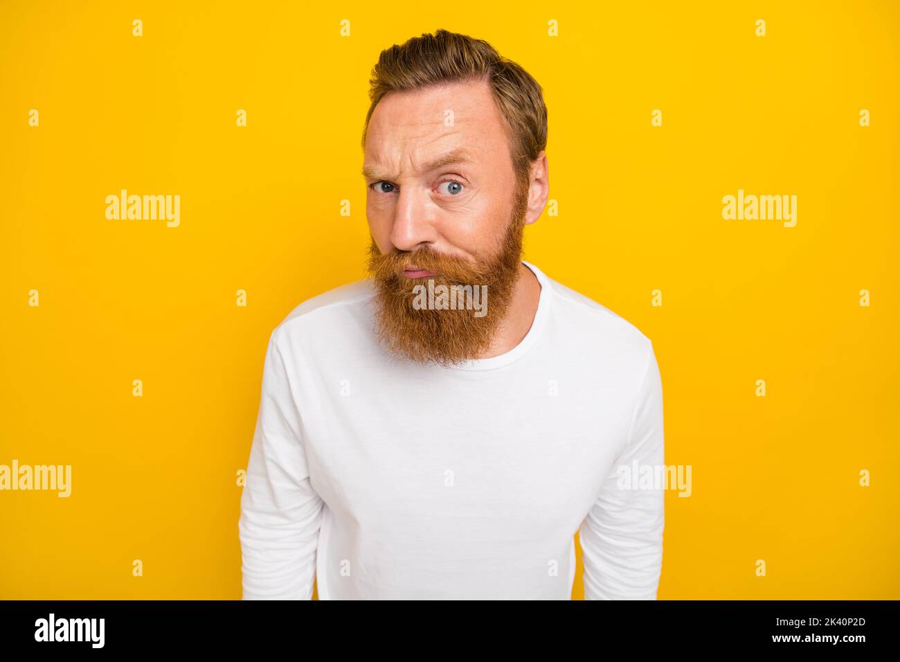 Closeup photo of young handsome unhappy serious boss man business ...