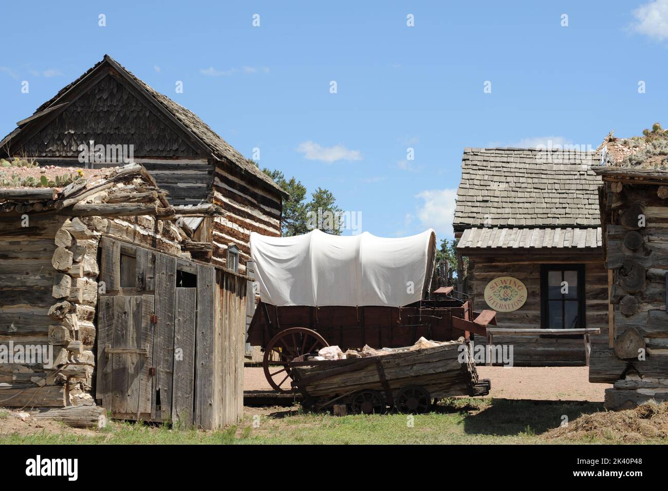 Wild west Cowboy town stock photo Stock Photo - Alamy