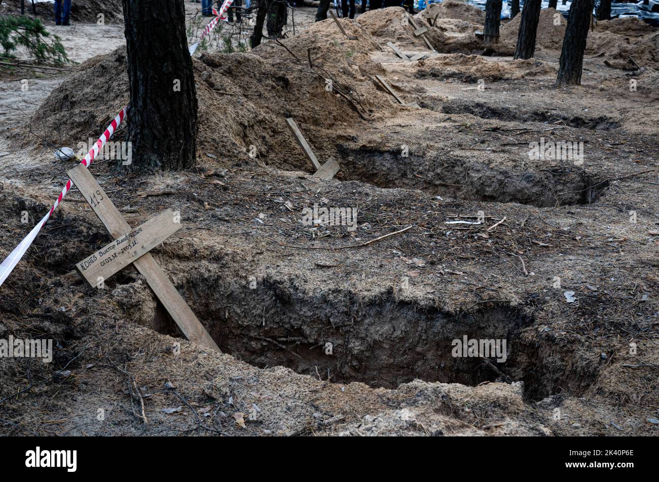 Wooden crosses on the graves hi-res stock photography and images - Alamy
