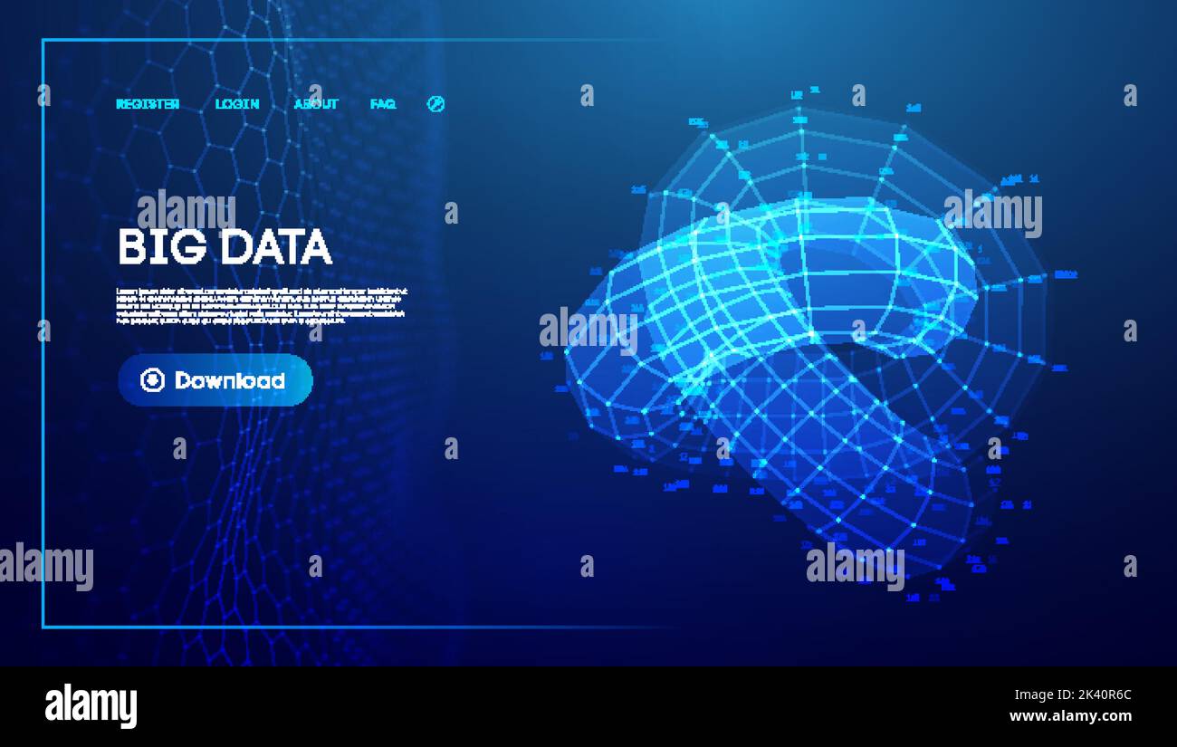 3D Background blockchain technology vector illustration Stock Vector ...