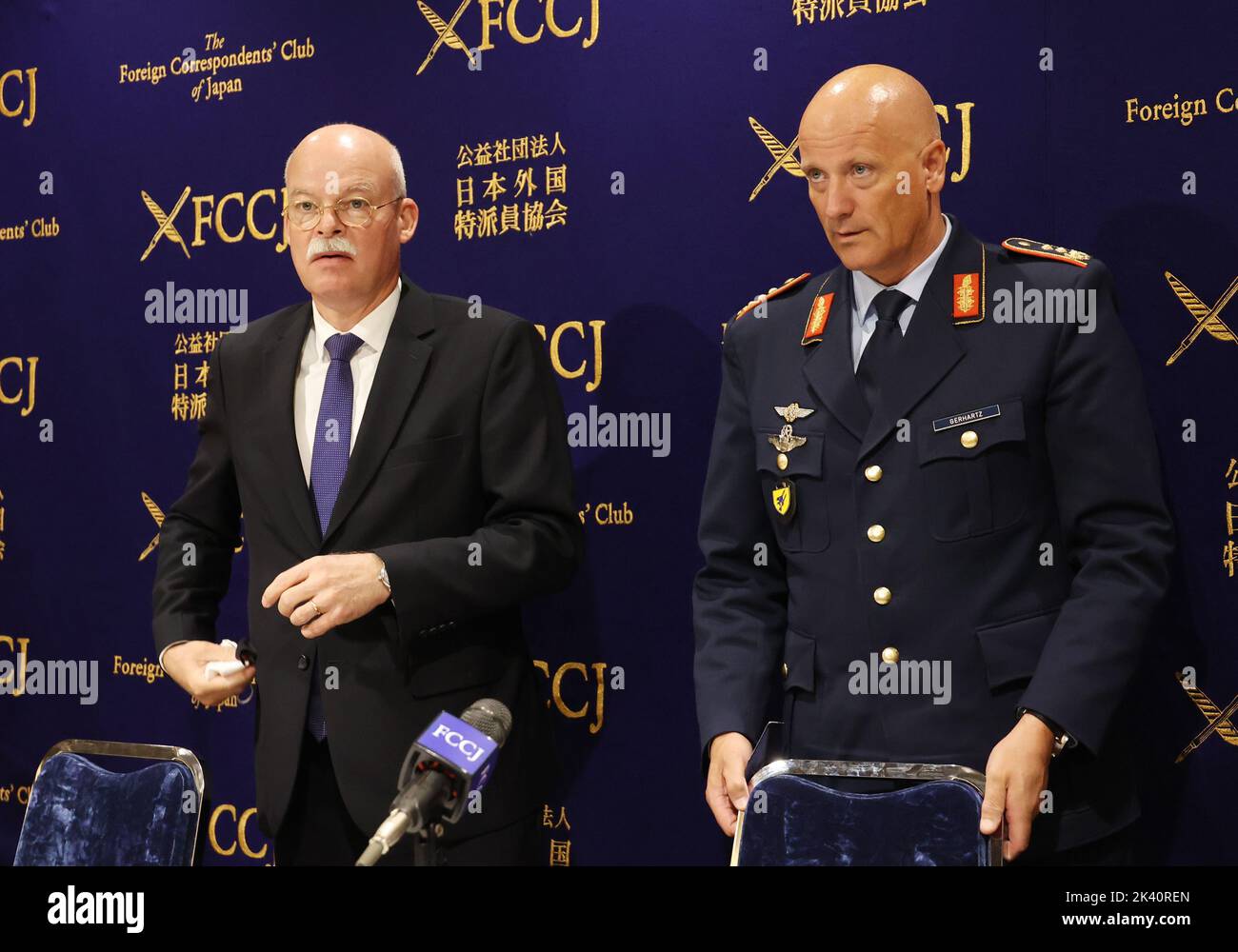 Tokyo, Japan. 29th Sep, 2022. Chief of German Air Force Lt. Gen Ingo ...