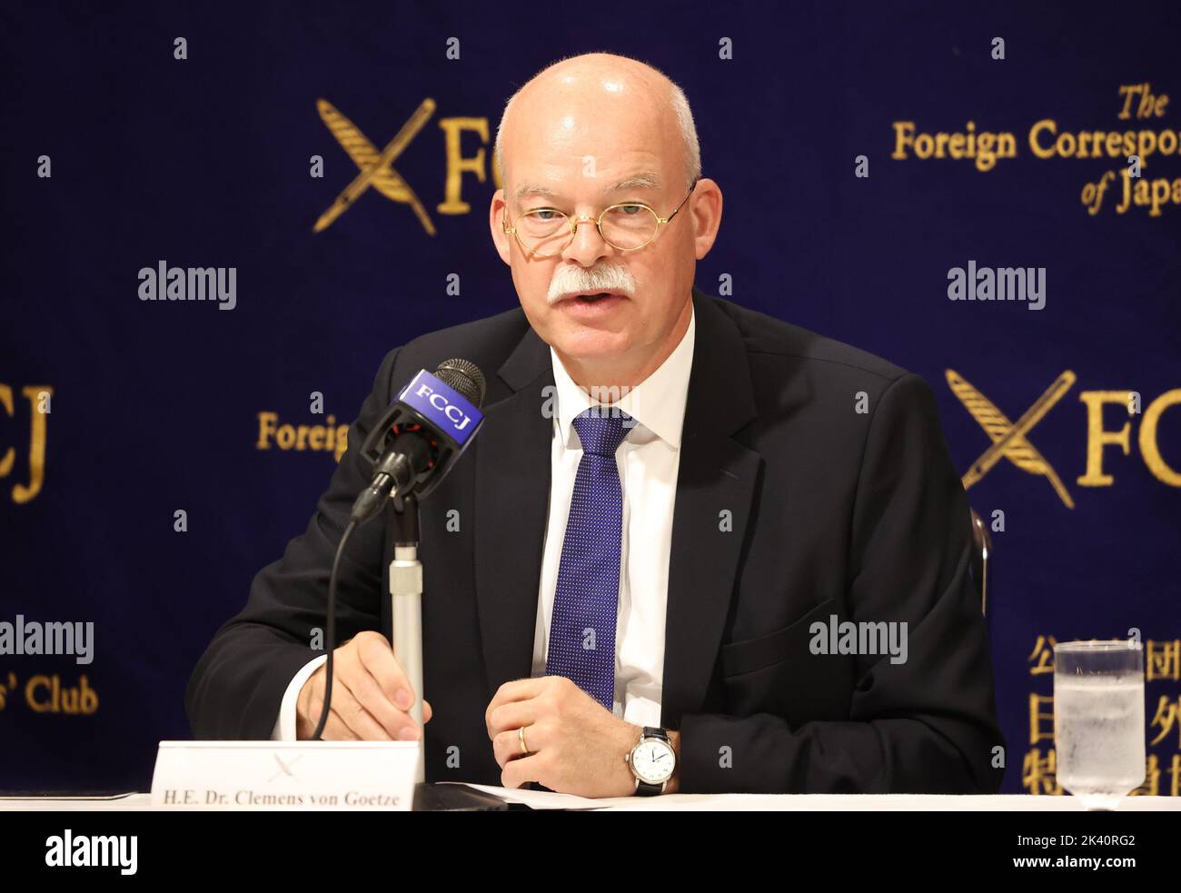 Tokyo, Japan. 29th Sep, 2022. German ambassador to Japan Clemens von ...