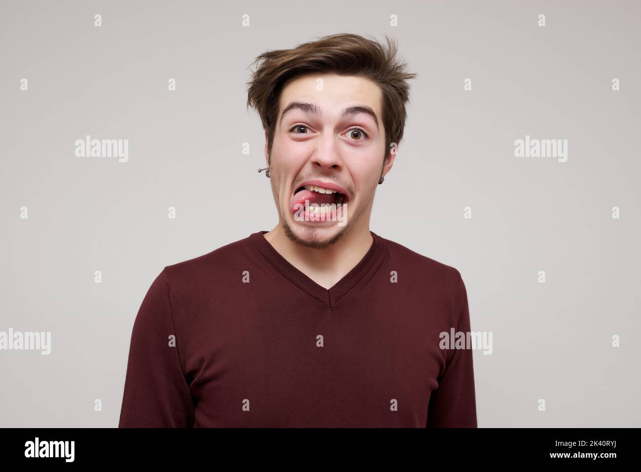 Comical funny face Stock Photo - Alamy