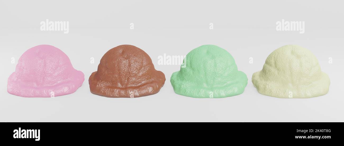 Set of different flavor ice cream scoops, ice cream scoop isolated on ... Set of different flavor ice cream scoops, ice cream scoop isolated on ...