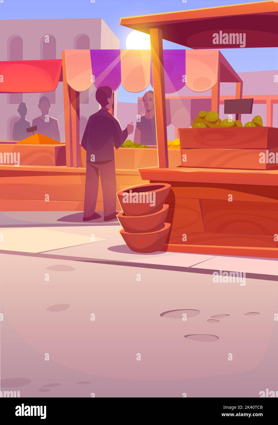 Vendors booth booths stall stalls Stock Vector Images - Alamy