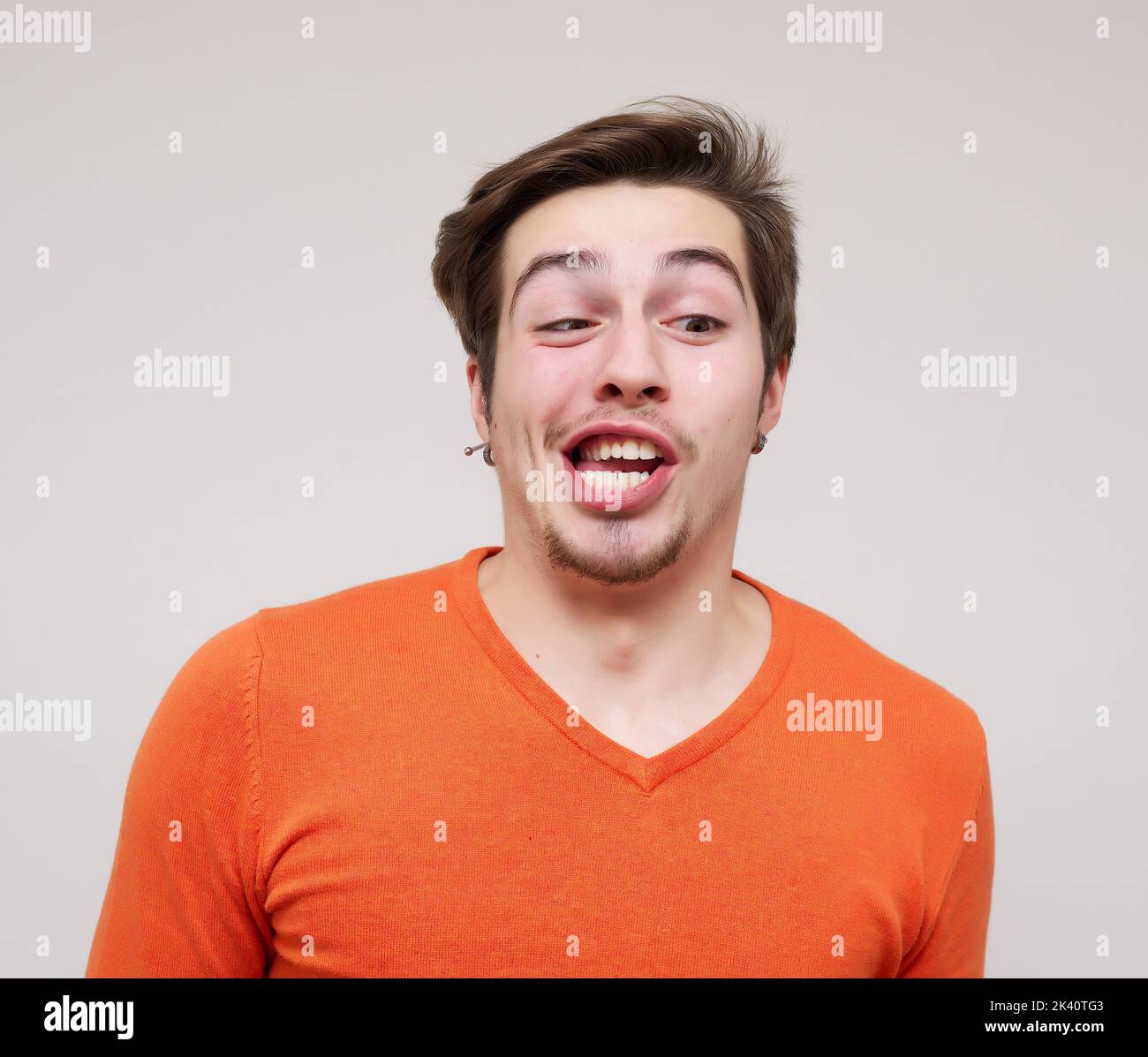 Comical funny face Stock Photo - Alamy