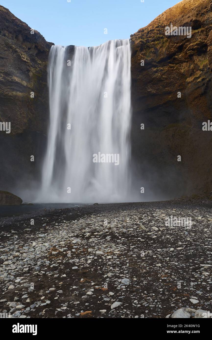 Beautiful waterfall big natural rocks hi-res stock photography and ...