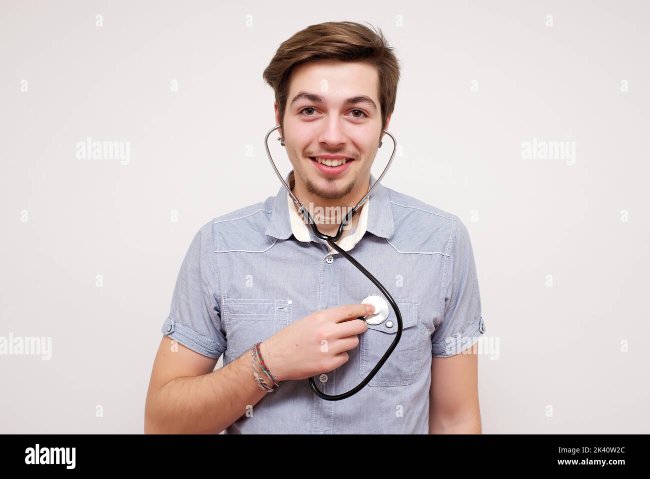 Young man future doctor stock photo Stock Photo - Alamy