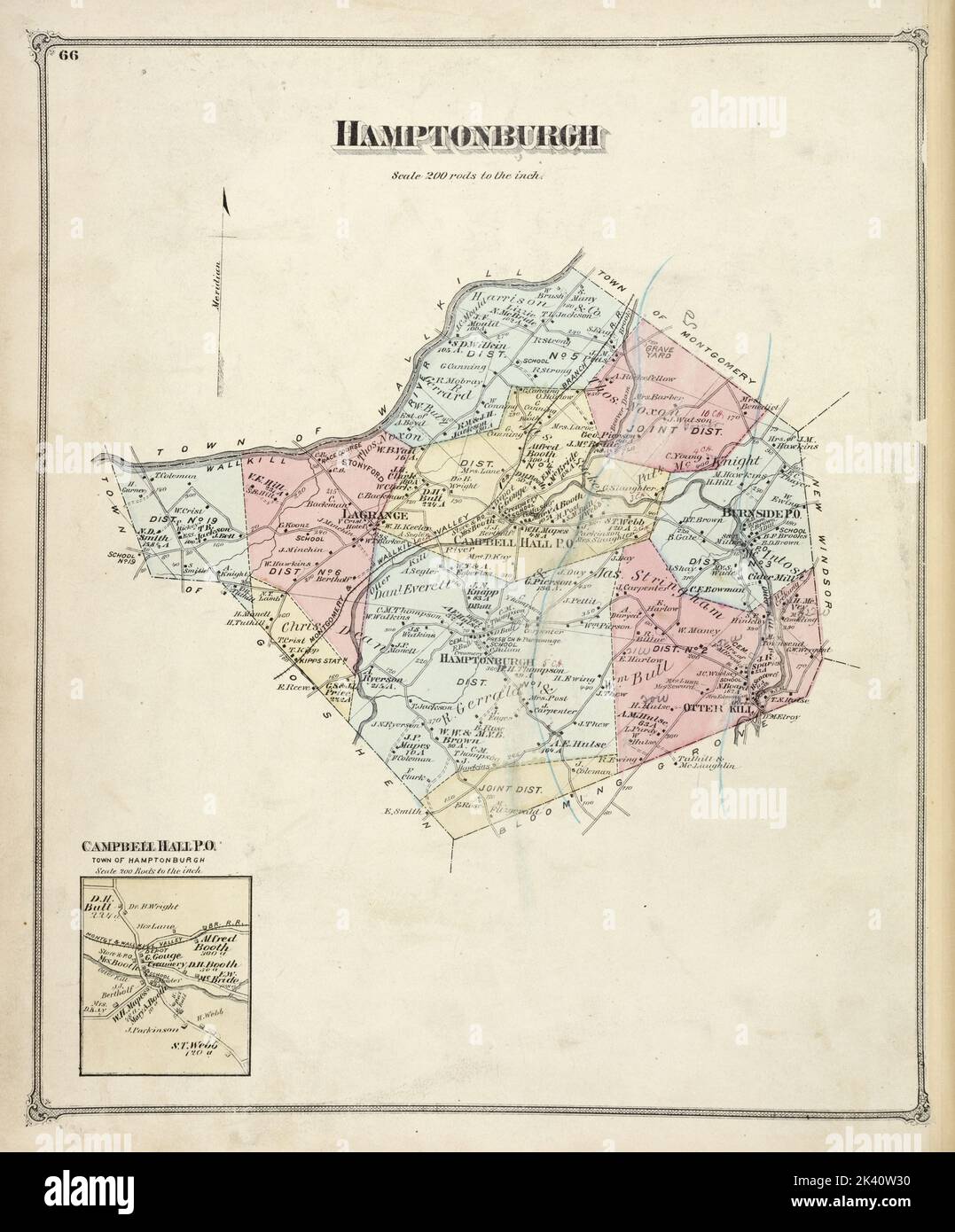 Hamptonburgh Township; Campbell Hall P.O. Village Cartographic. Atlases ...