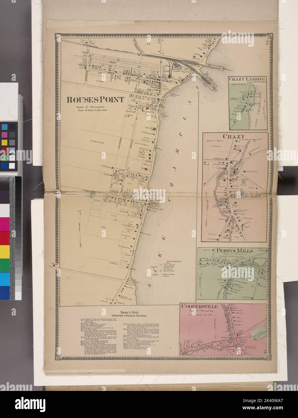 RousesPoint Village; Chazy Landing Village; Chazy Village; Perrys Mills ...