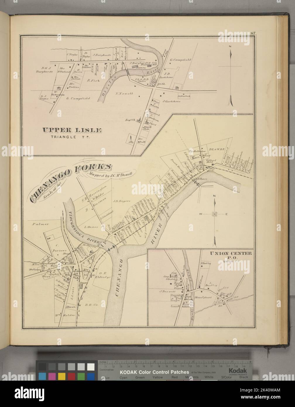 Chenango map hi-res stock photography and images - Alamy