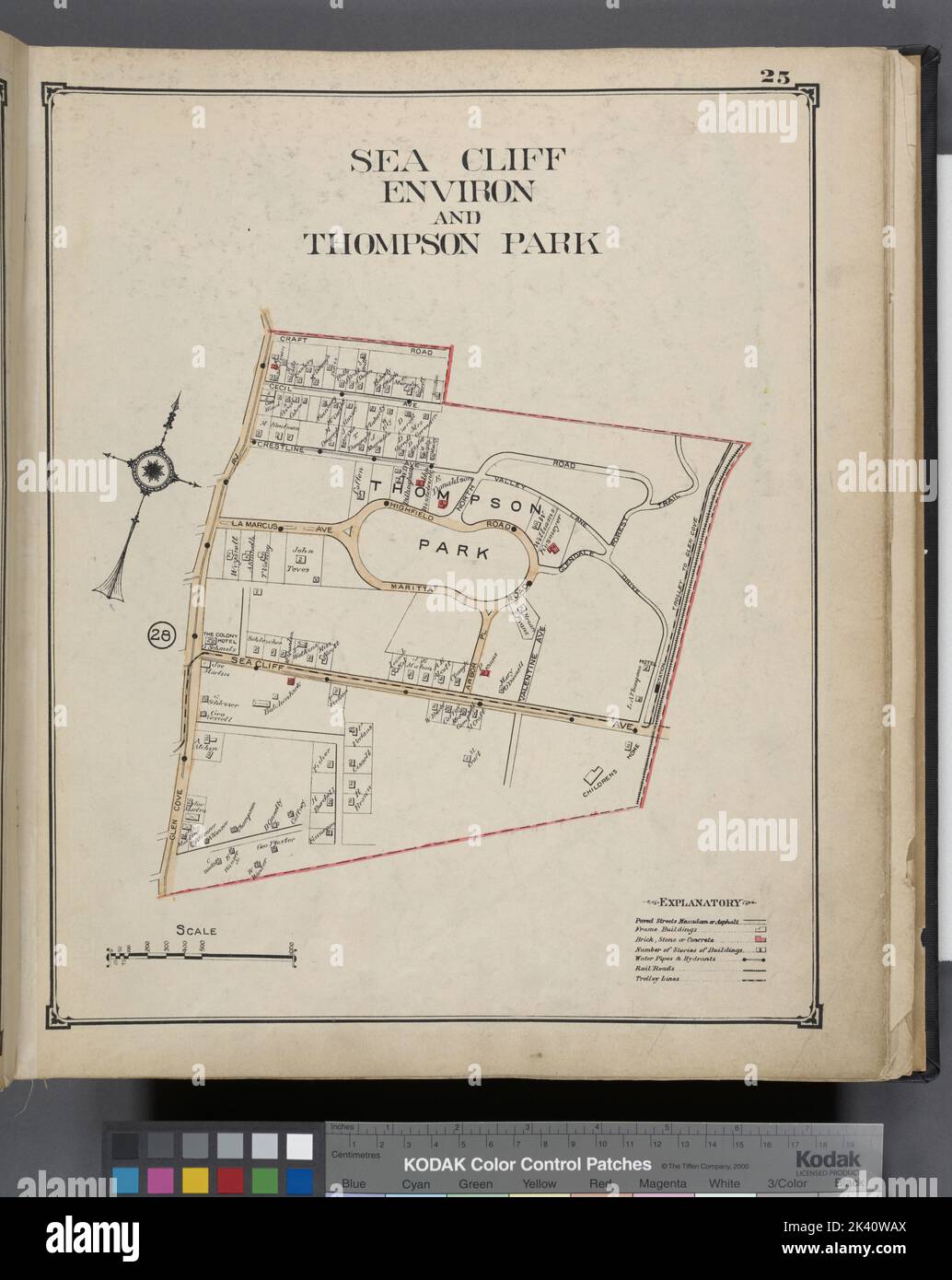Sea Cliff Environ and Thompson Park Cartographic. Atlases, Maps. 1914 ...