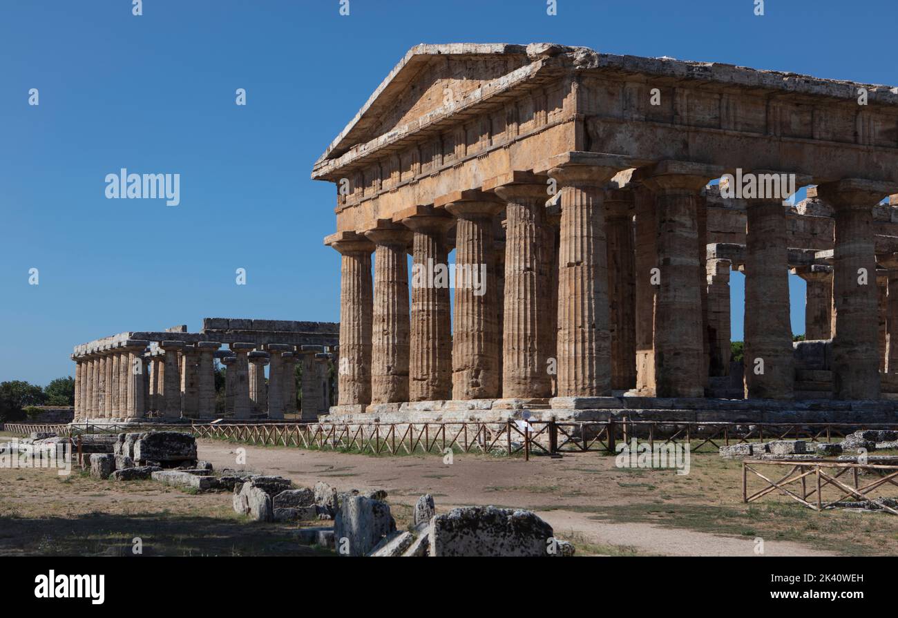 The Temples of Hera I & II (also known as the Temple of Neptune) in ...