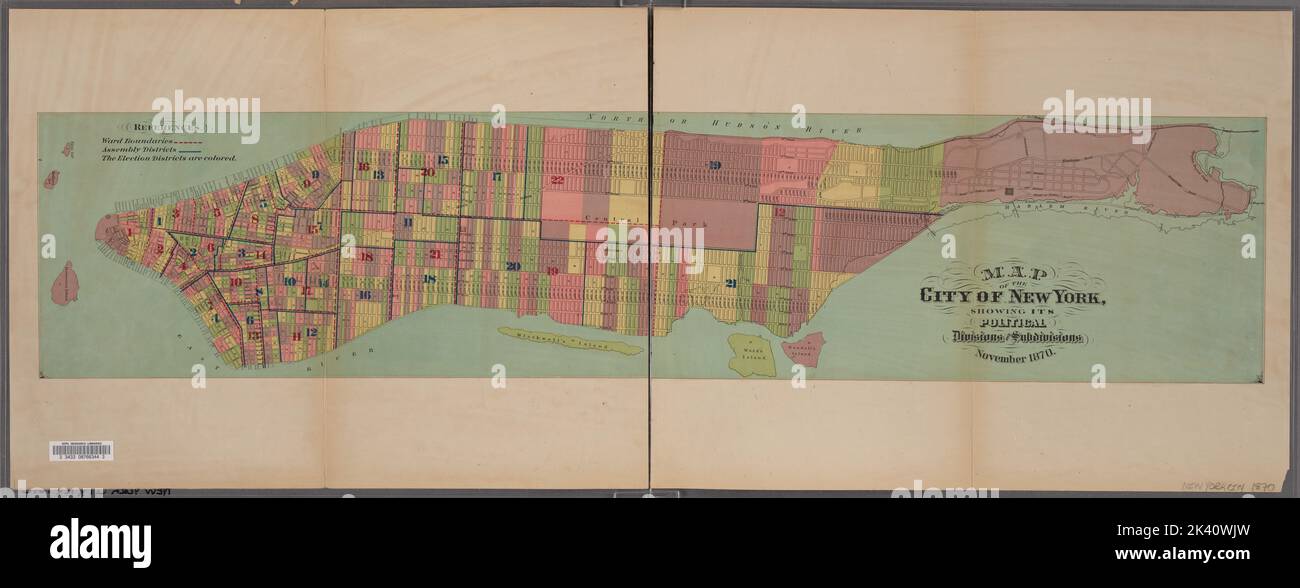 Map of the city of New York, showing its political divisions and ...