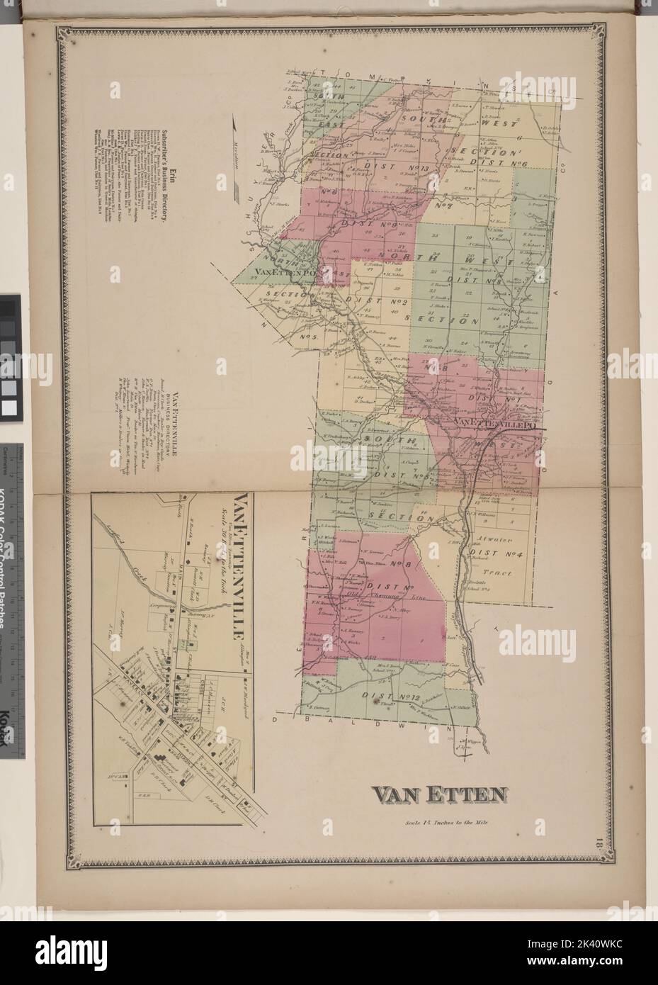 Chemung county map hi-res stock photography and images - Alamy