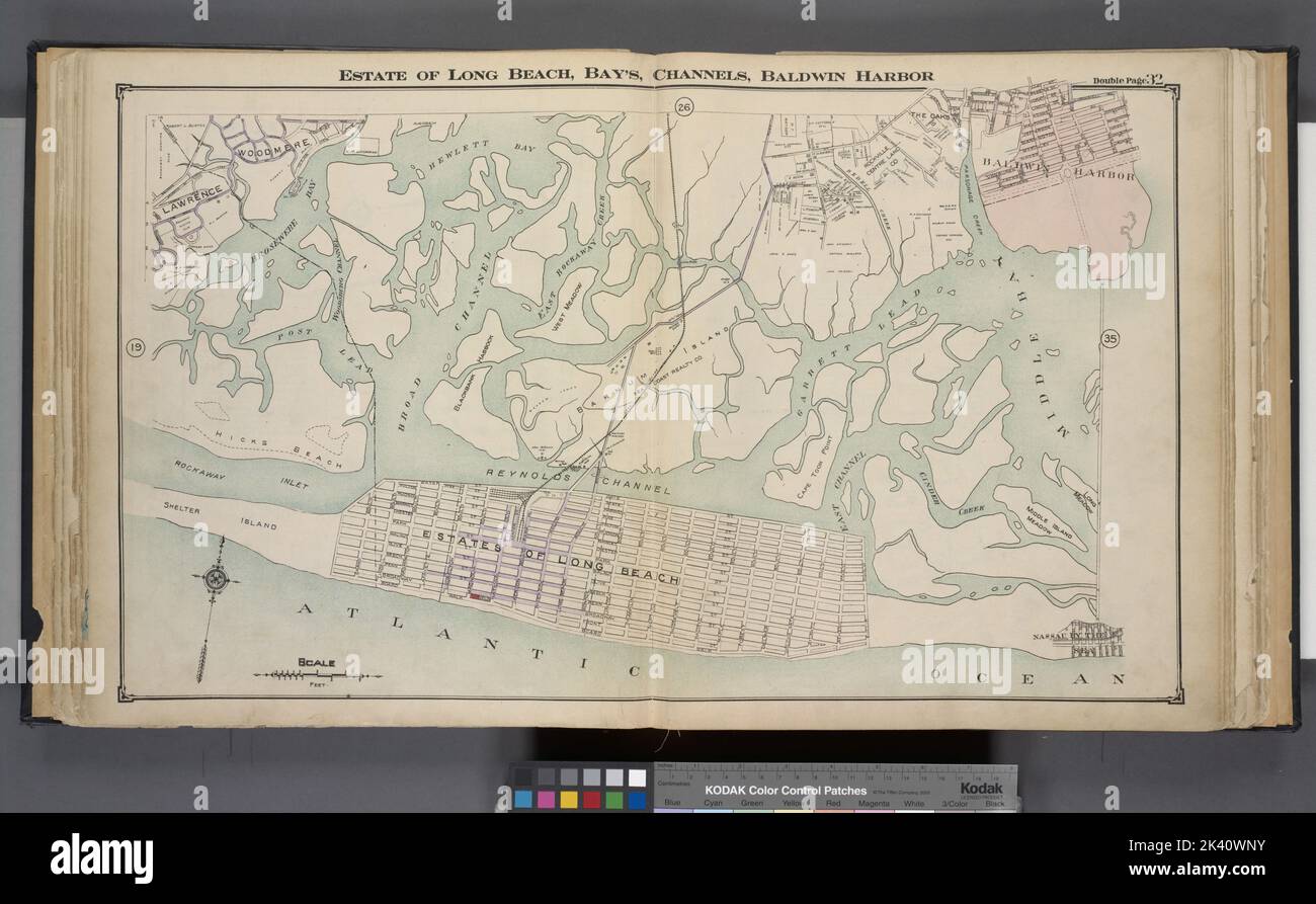 Estate of Long Beach, Bay's Channels, Baldwin Harbor Cartographic ...