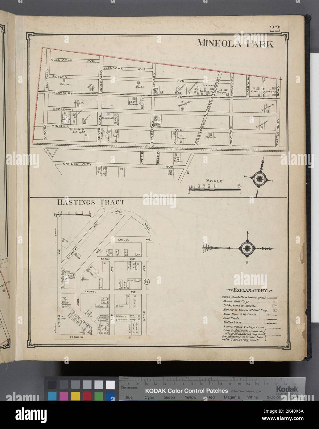 Mineola Park; Hastings Tract Cartographic. Atlases, Maps. 1914. Lionel ...