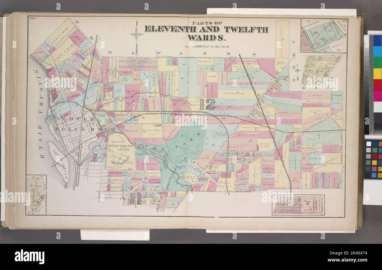 Parts of Eleventh and Twelfth Wards. Cartographic. Maps. 1872. Lionel ...