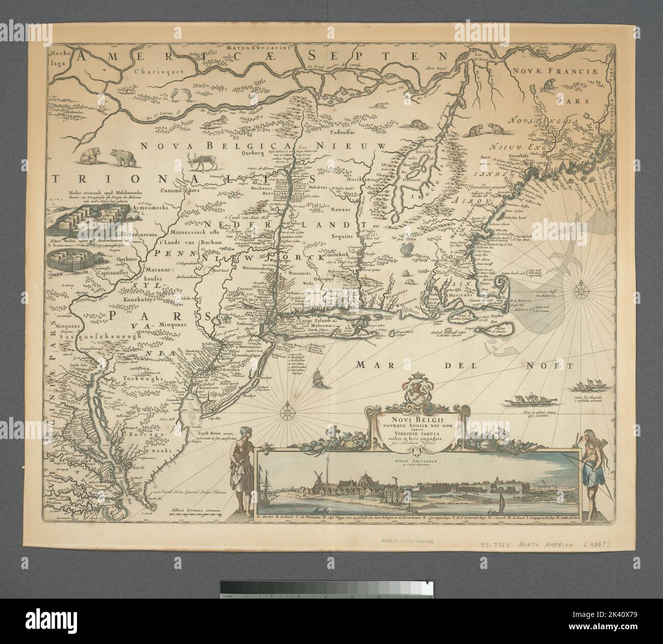 Novi Belgii Novaeque Angliae nec non partis Virginiae tabula ...