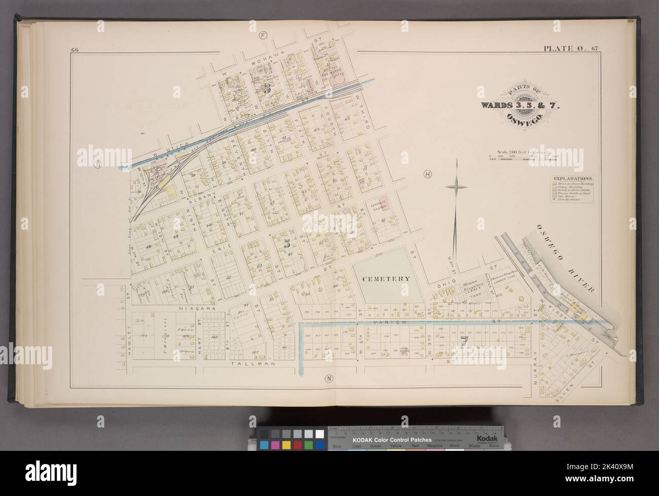 Part of Ward 3, 5, & 7 Plate O Cartographic. Atlases, Maps. 1880 ...