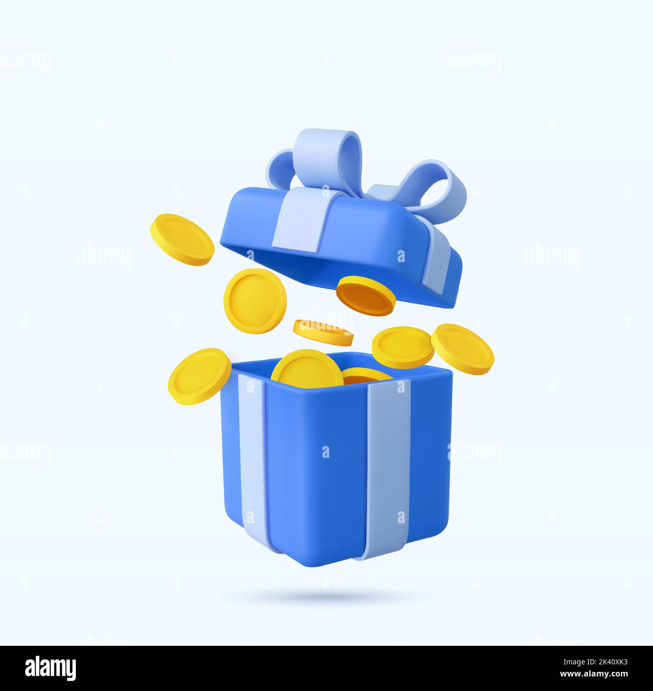 3D open gift box surprise Stock Vector Image & Art - Alamy