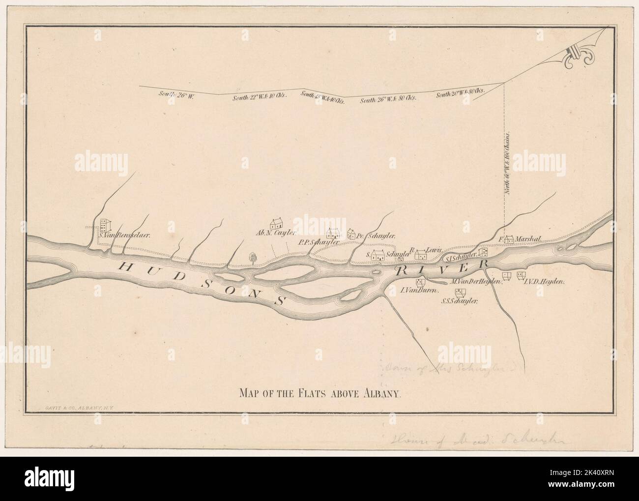 Map of the flats above Albany Cartographic. Maps, Cadastral maps. 1876 ...