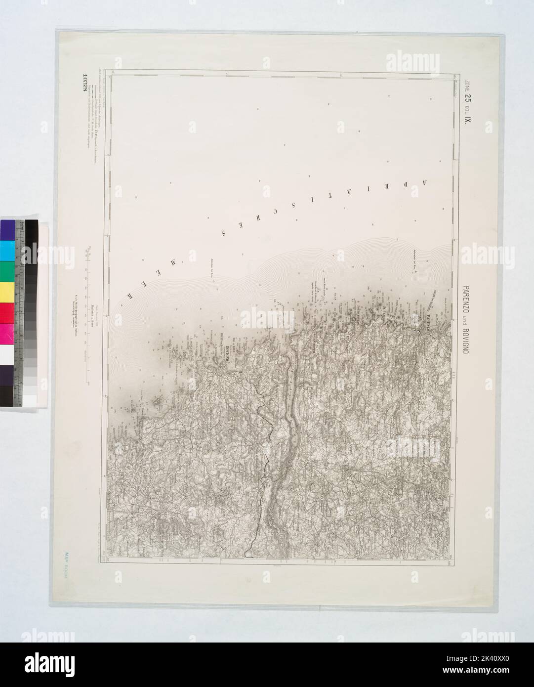 Parenzo und Rovigno. Cartographic. Maps, Topographic maps. 1912. Lionel ...