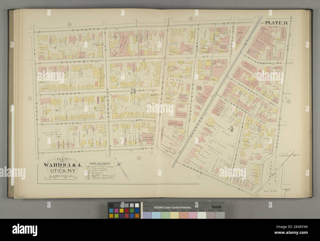 Parts of Wards 3. & 4. Cartographic. Atlases, Maps. 1883. Lionel Pincus ...