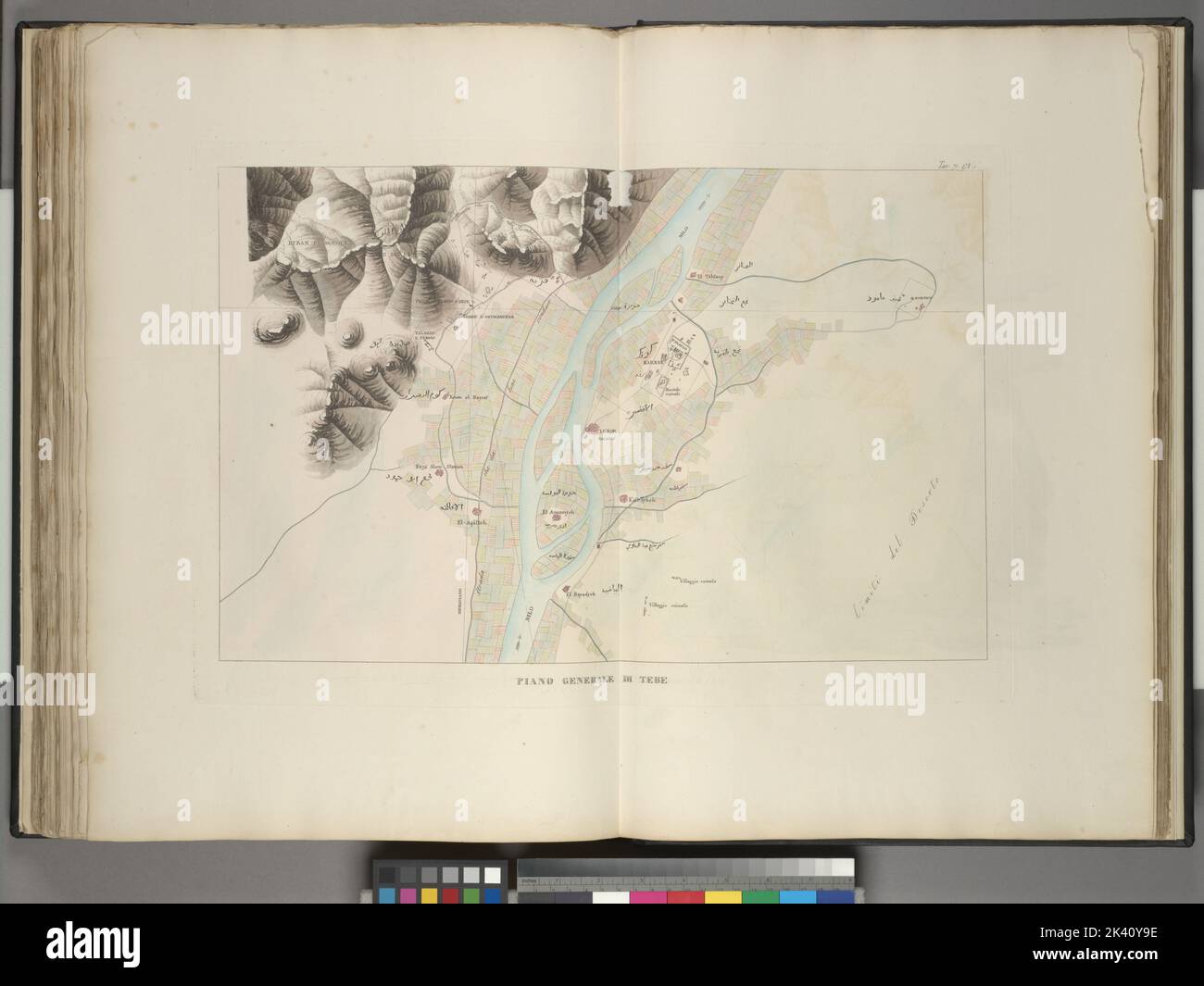 Piano generale di Tebe. Valeriani, Domenico. Cartographic ...
