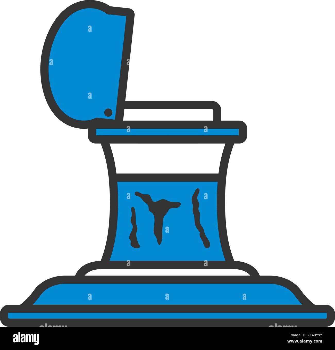 Inkstand Icon. Editable Bold Outline With Color Fill Design. Vector ...