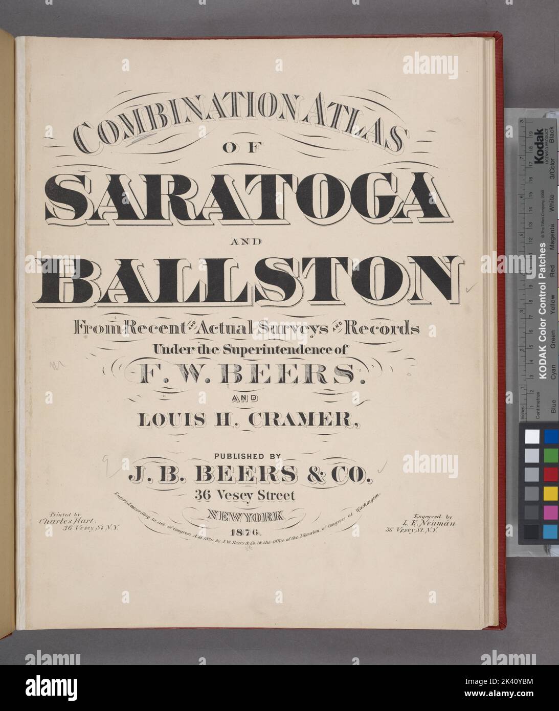 Combination Atlas of Saratoga and Ballston Cartographic. Atlases, Maps ...