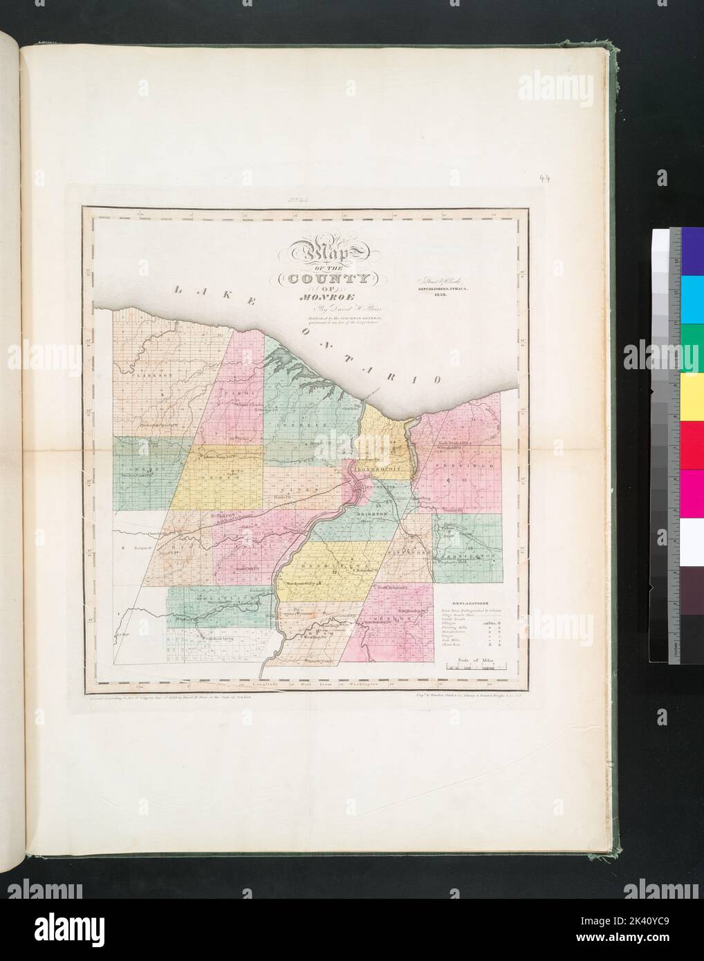 Map of the county of Monroe 1829 - 1839. Cartographic. Atlases, Maps ...