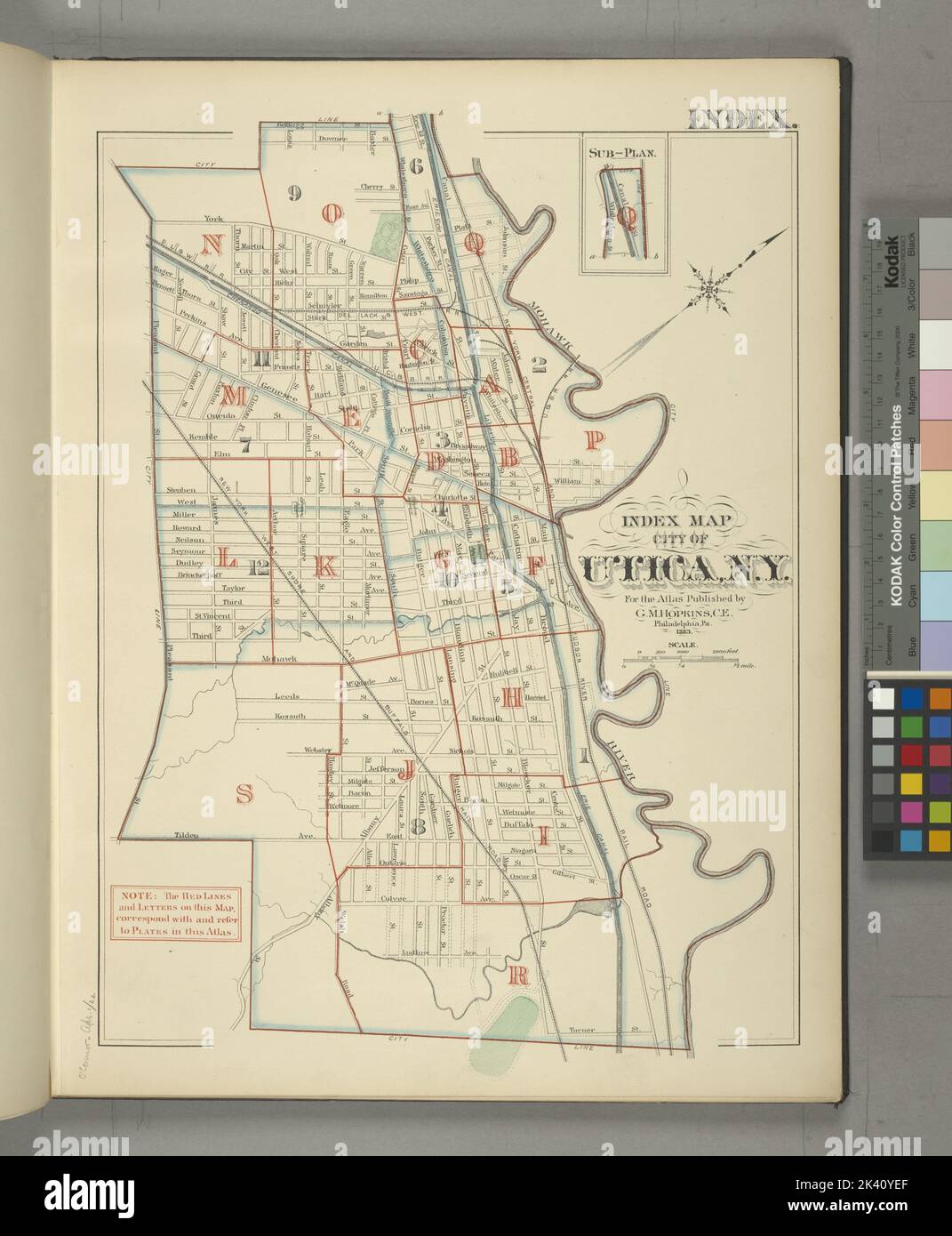 Index Map Cartographic. Atlases, Maps. 1883. Lionel Pincus and Princess ...