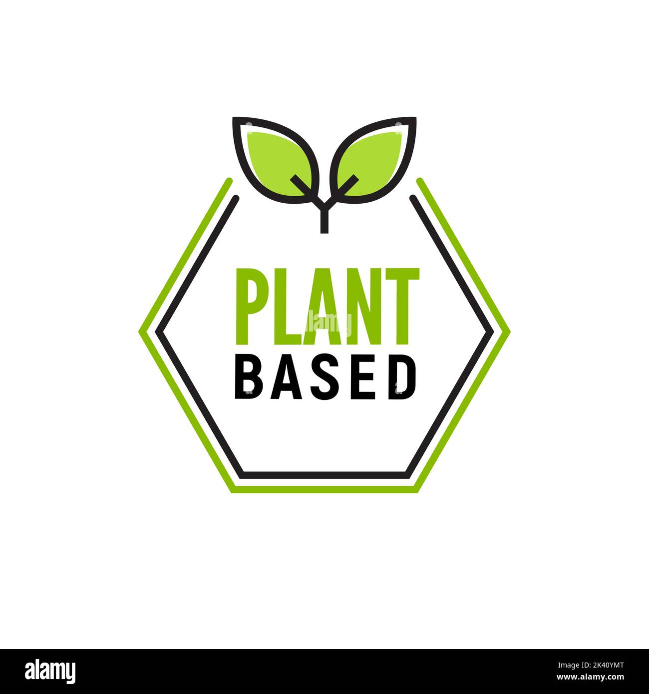 Plant based vegan badge eco icon. Suitable vegetarian symbol logo leaf ...
