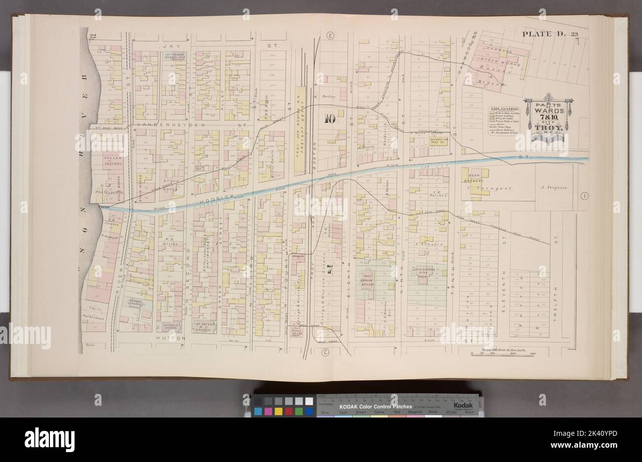 Parts of Wards 7 & 10. Plate D. Cartographic. Atlases, Maps. 1881 ...