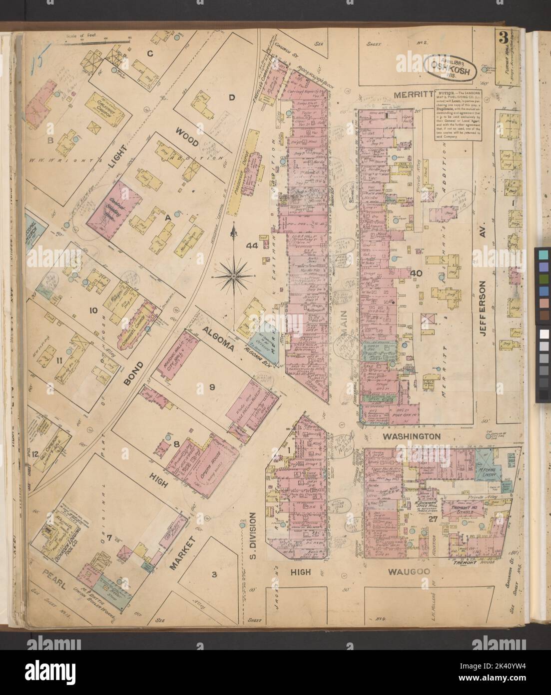 1885 fire map hi-res stock photography and images - Alamy