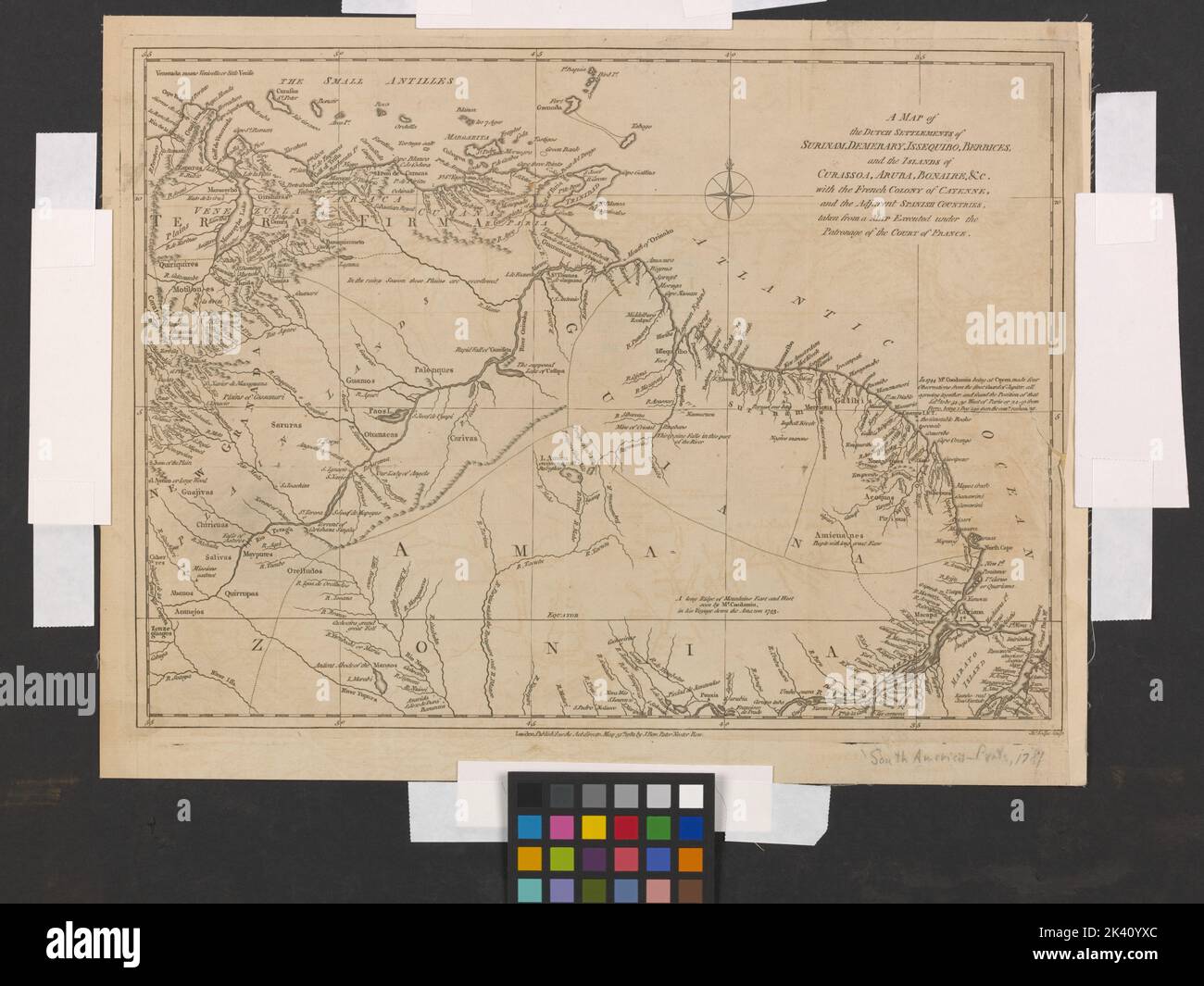 A map of Dutch settlements of Surinam, Demerary, Issequibo,Berbices ...