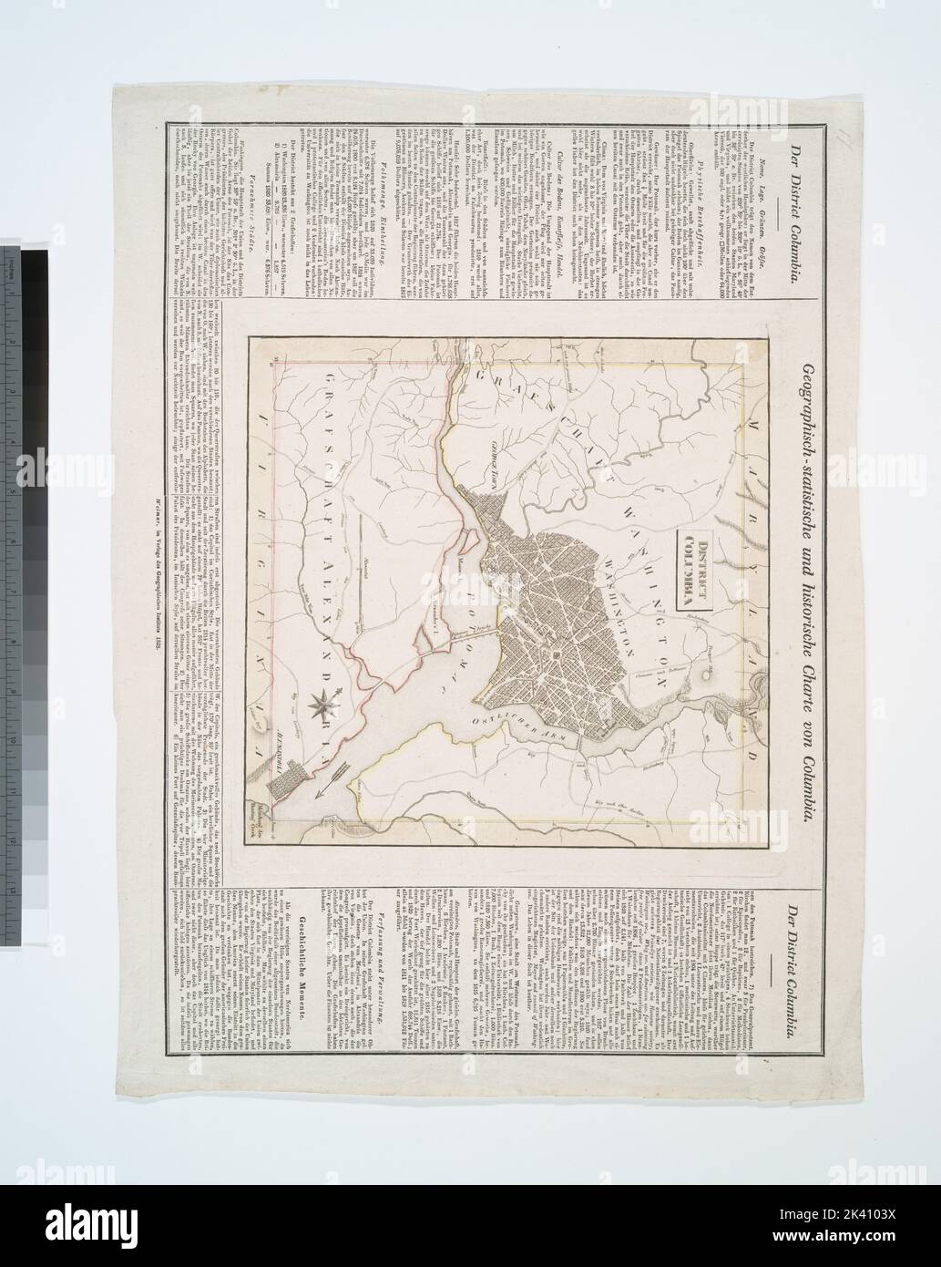 District Columbia. Geographisch-statistische und historische Charte von ...