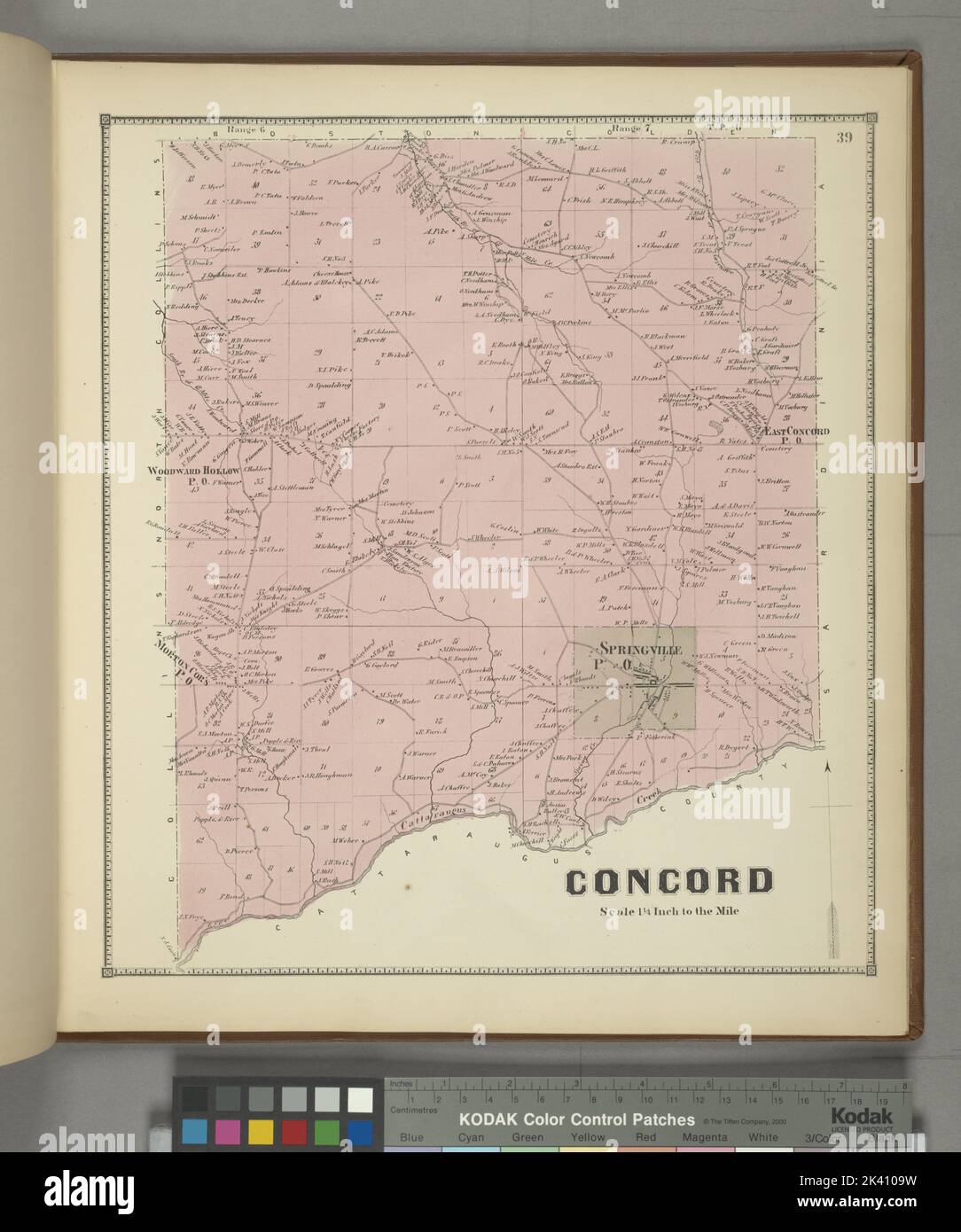 Concord Township Cartographic. Atlases, Maps. 1866. Lionel Pincus and ...