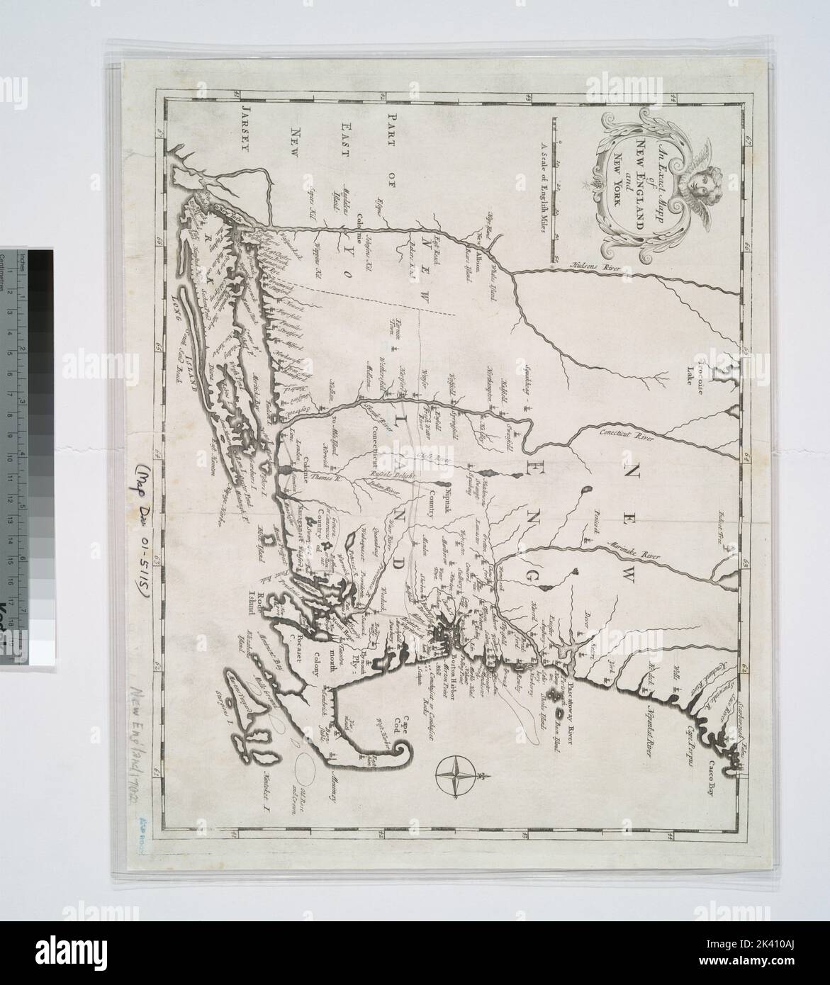 An exact mapp of New England and New York Mather, Cotton, 1663-1728 ...