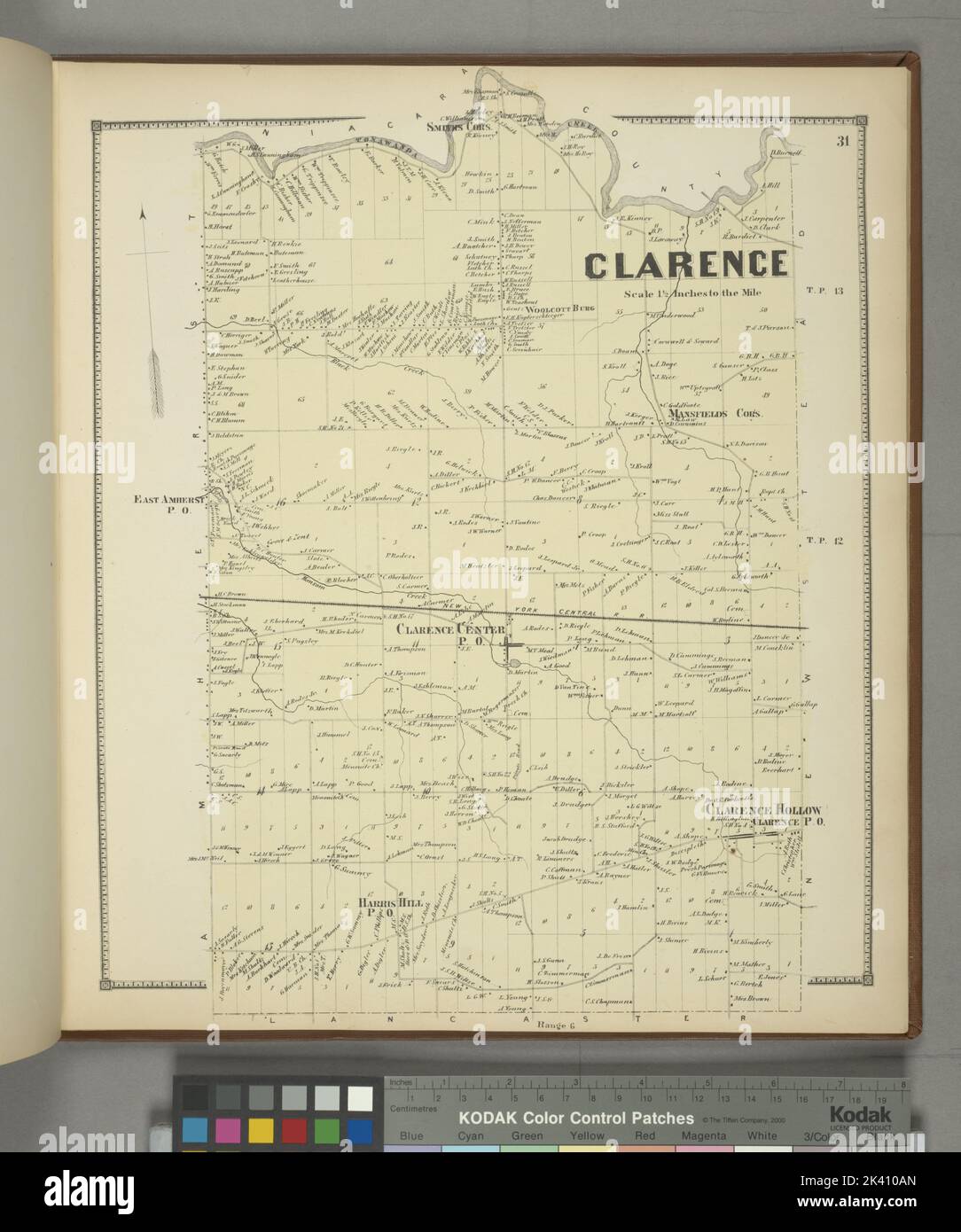 Clarence Township Cartographic. Atlases, Maps. 1866. Lionel Pincus and ...