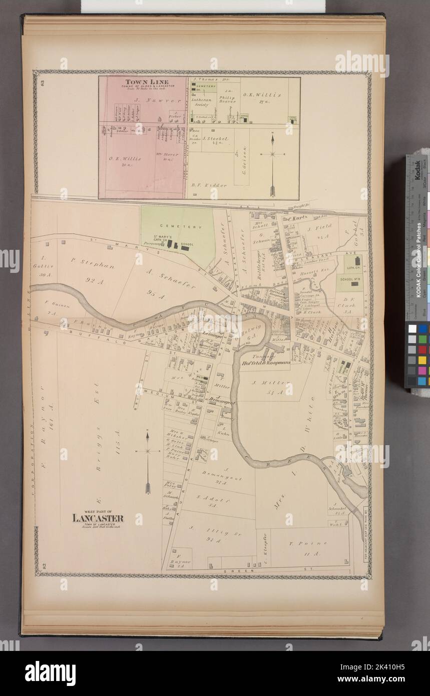 West Part of Lancaster Village; Town Line Village Cartographic. Atlases ...