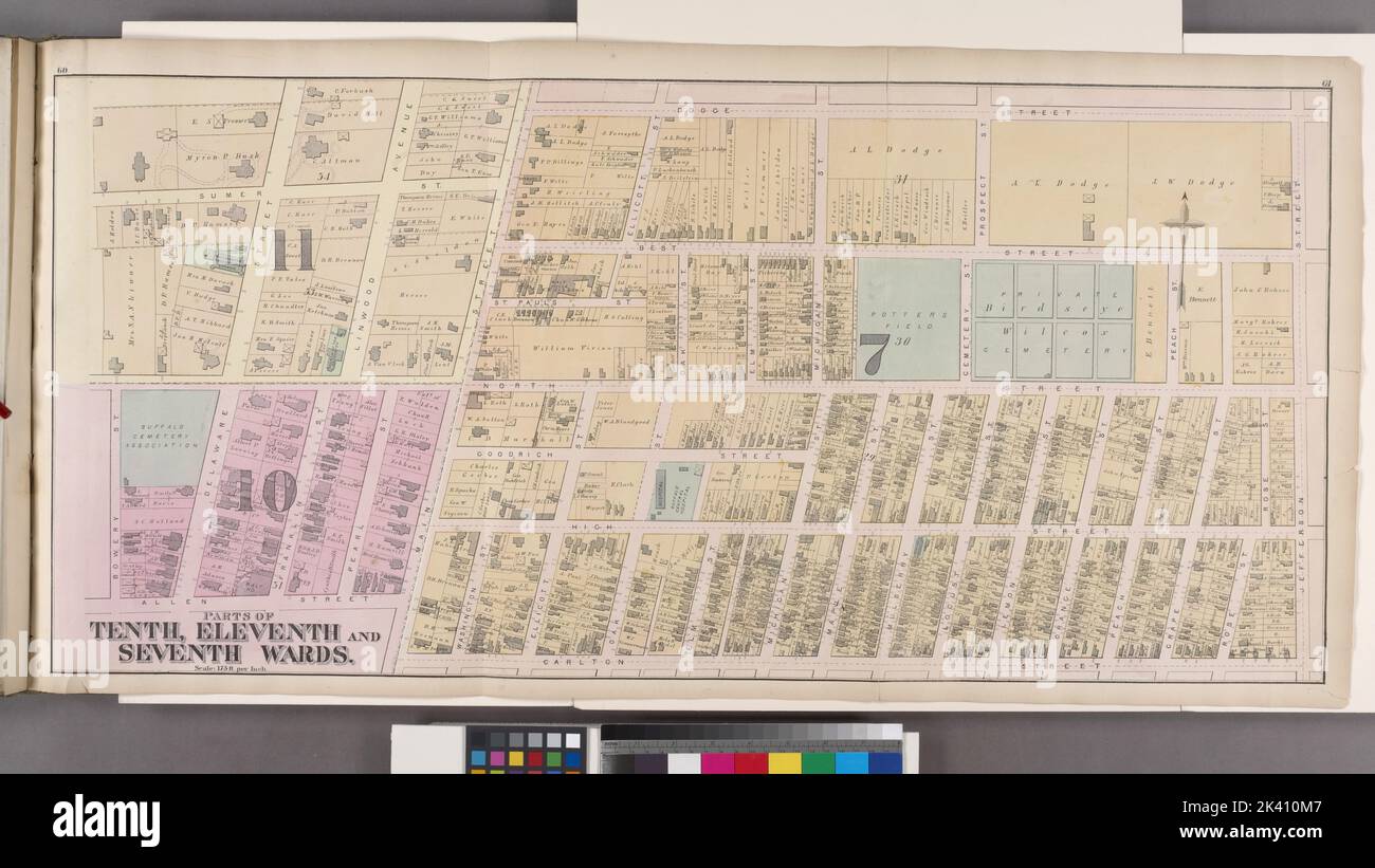 Parts of Tenth, Eleventh, and Seventh Wards. Cartographic. Maps. 1872 ...