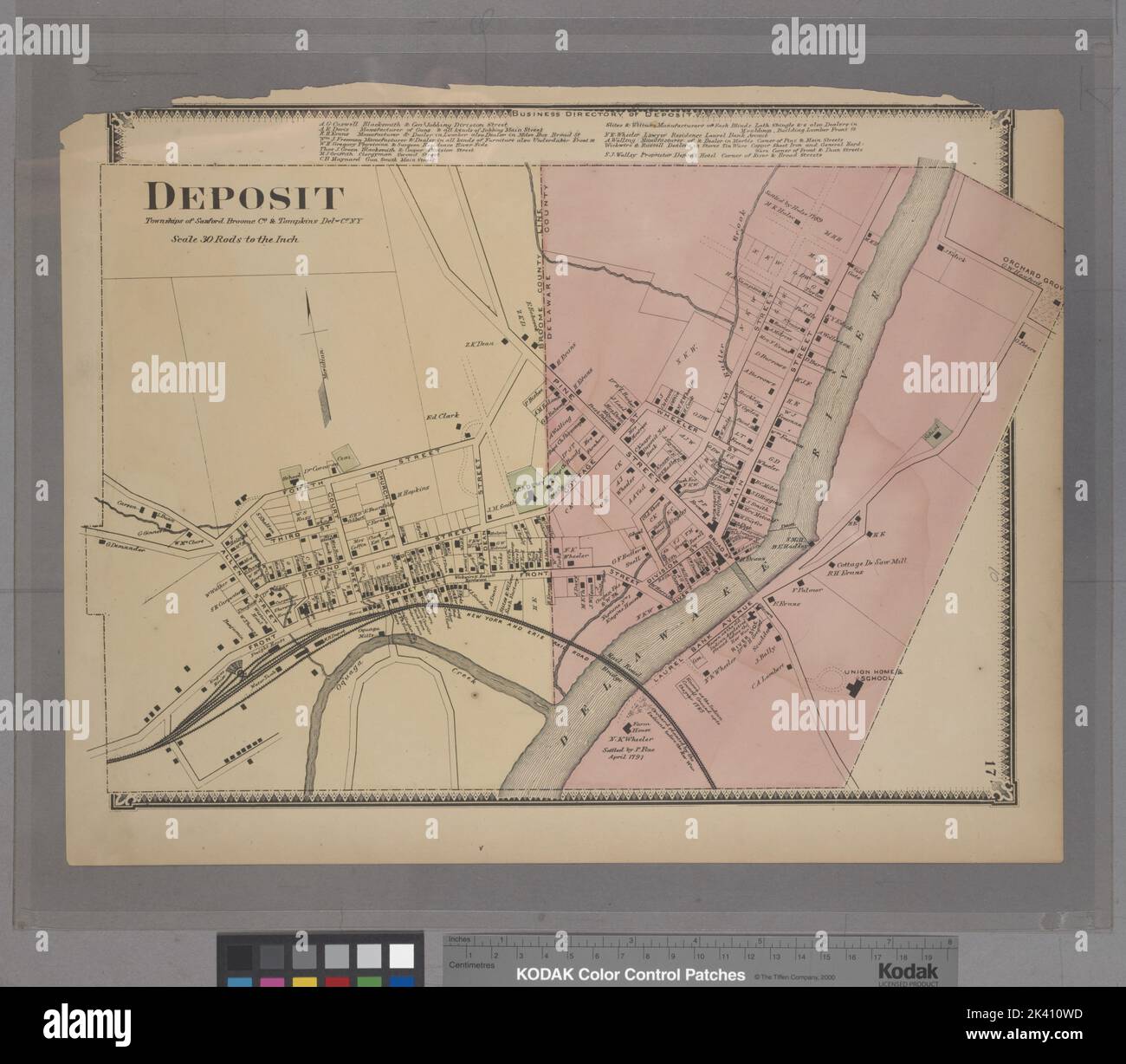 Deposit Village Cartographic. Atlases, Maps. 1869. Lionel Pincus and ...