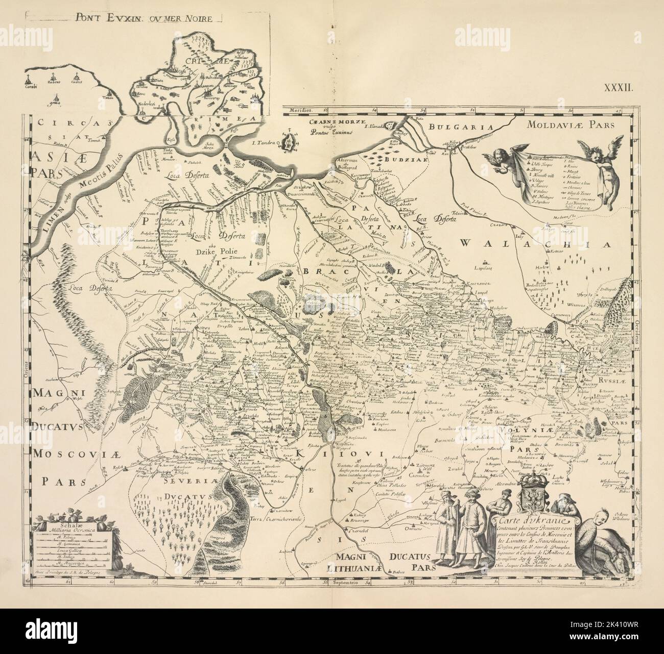 Karta Ukrainy V. Boplana 1650g. Tekst str. 15 A map of Ukraine by V ...