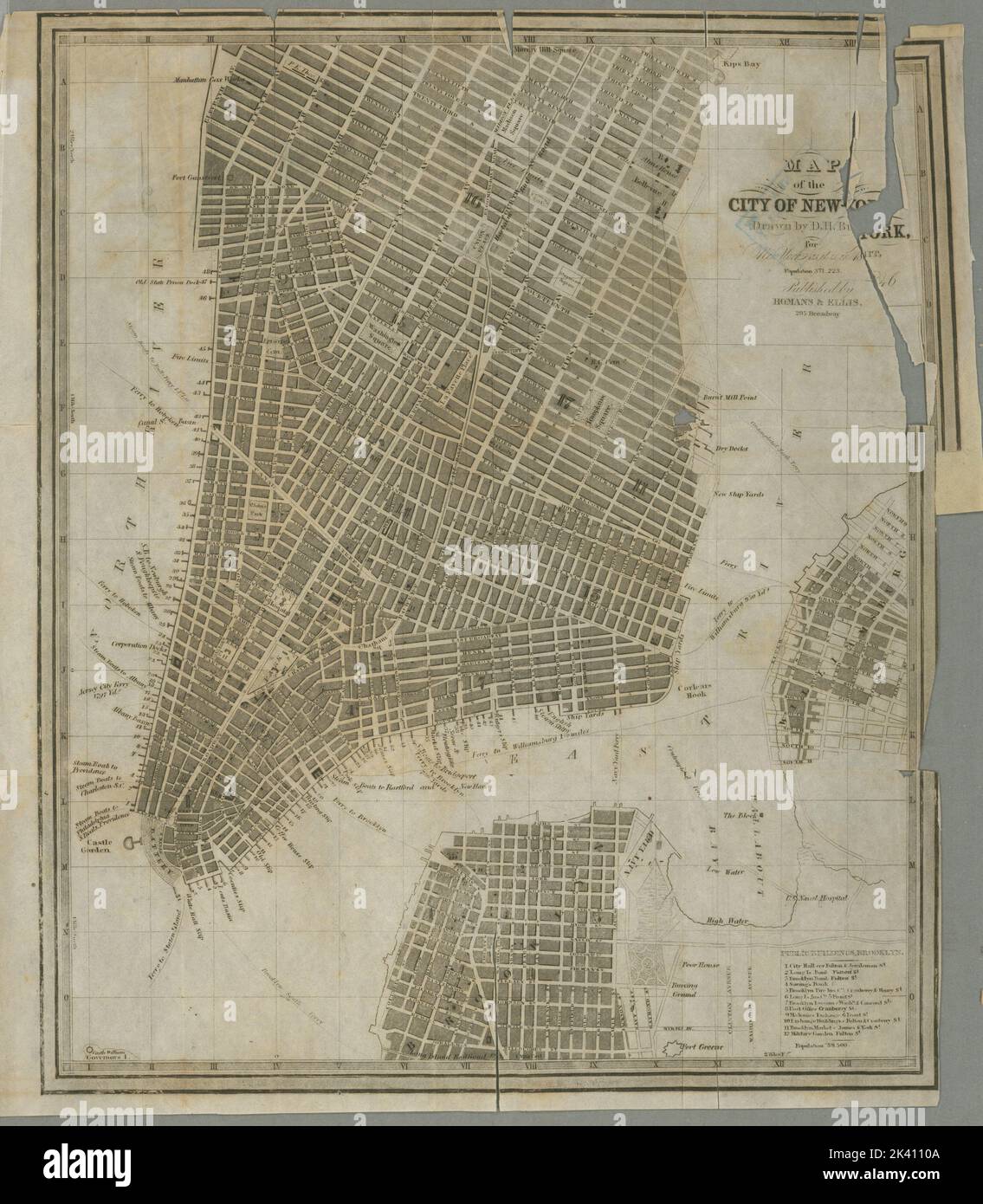 Map of the city of New-York Cartographic. Maps. 1846. Lionel Pincus and ...